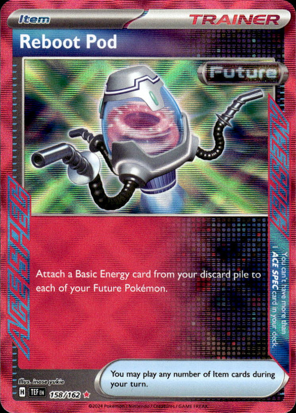 Pokemon TCG SV5: Temporal Forces 158/162 Reboot Pod ACE Spec